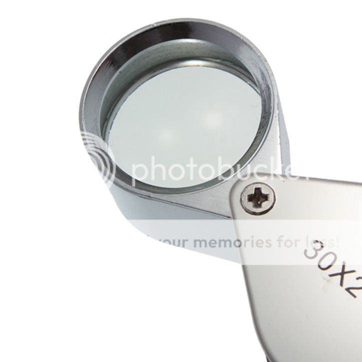 30X Glass Magnifying Magnifier Jeweler Eye Jewelry Loupe Loop OP